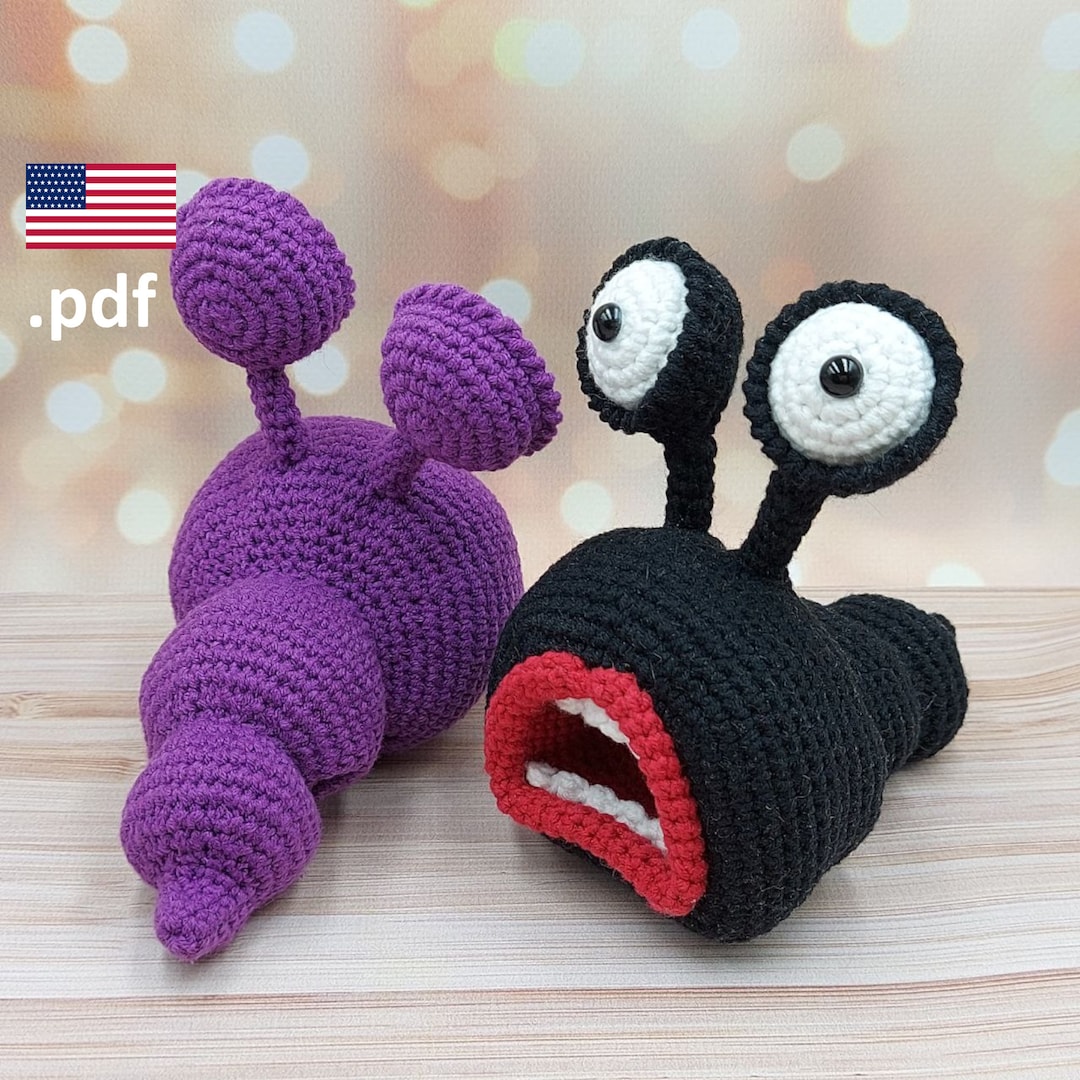 Crochet Leech Giruda PATTERN in English Tutorial PDF Crochet DIY Gift ...