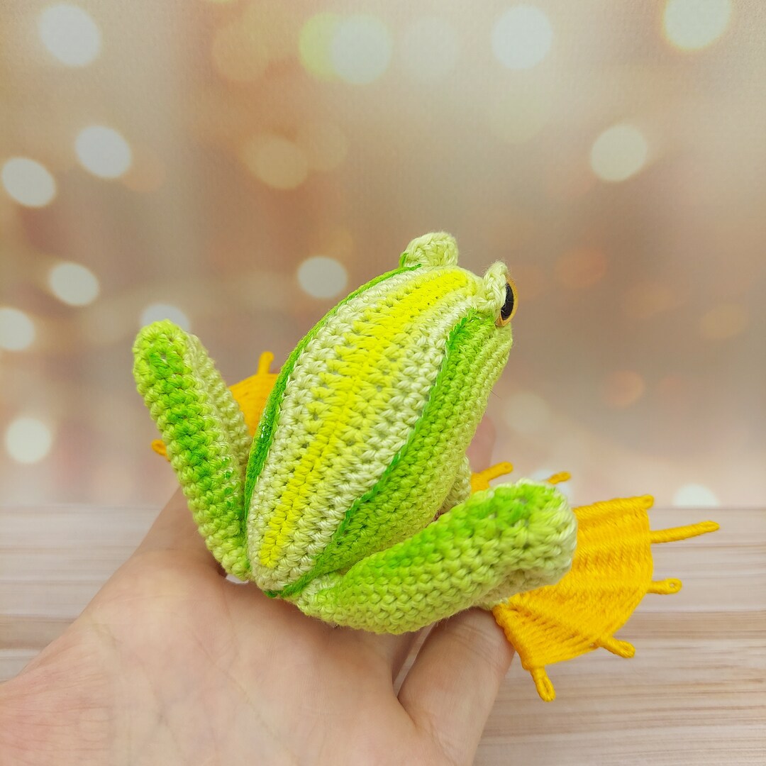 Crochet Ordinary Frog PATTERN Tutorial PDF Realistic Crochet DIY Gift ...