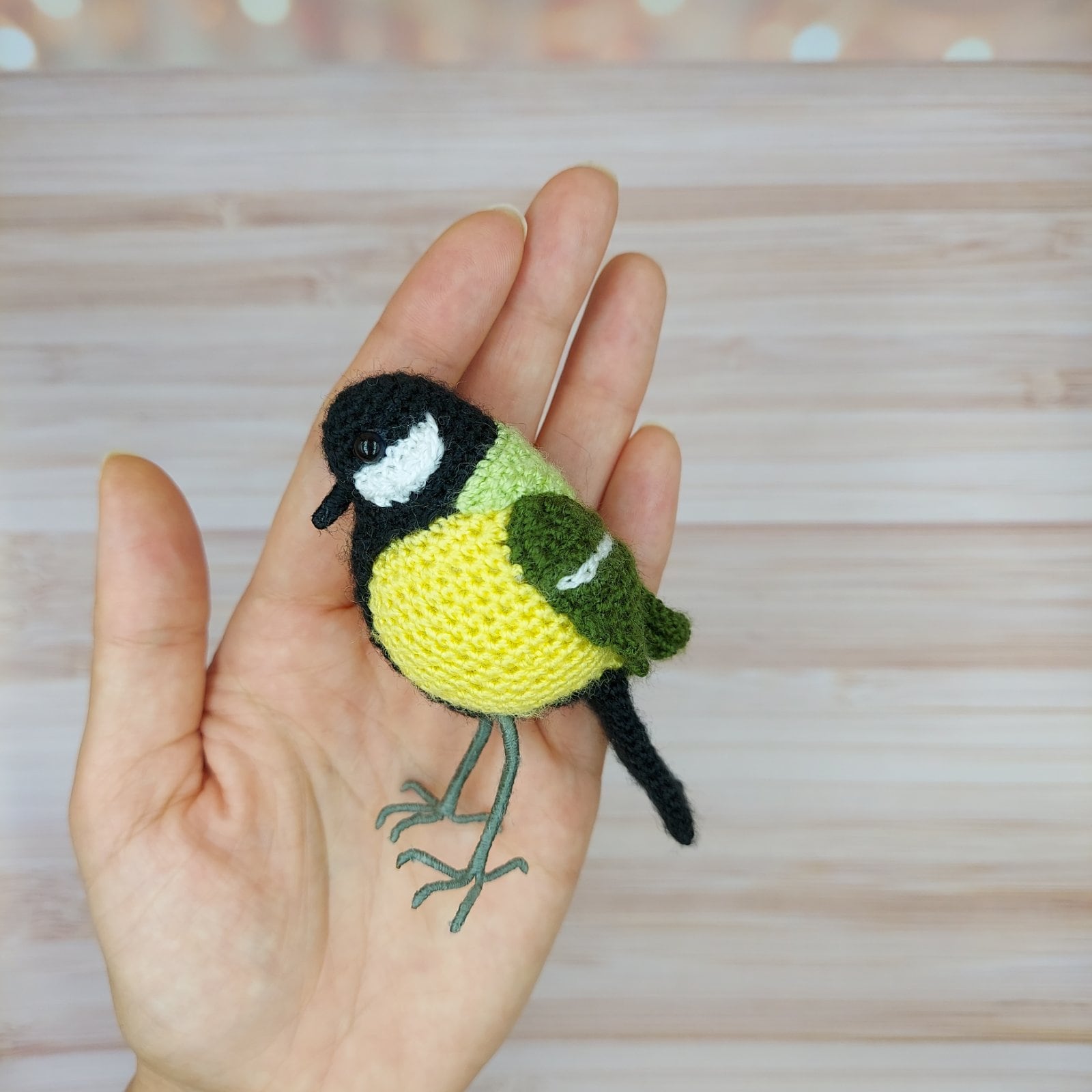 Crochet Realistic Bird Titmouse PATTERN in English Tutorial - Etsy