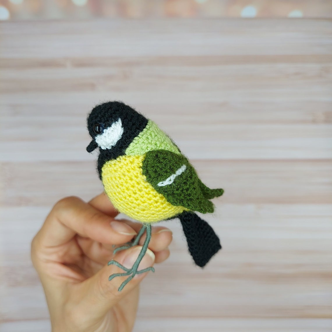 Crochet Realistic Bird Titmouse PATTERN in English Tutorial - Etsy