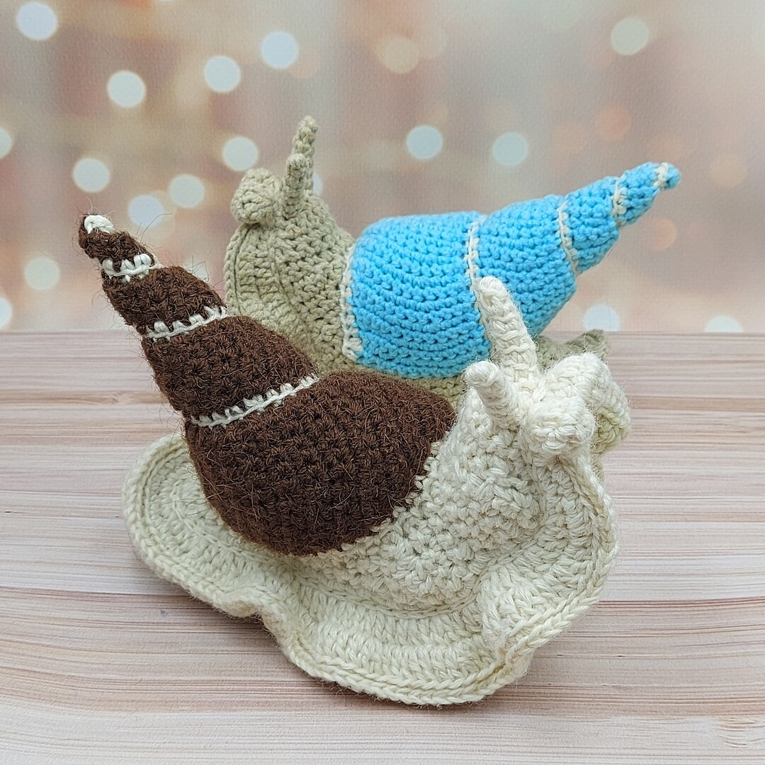 Handmade Giant African Snail the Average Size (realistic Crochet Toy ...