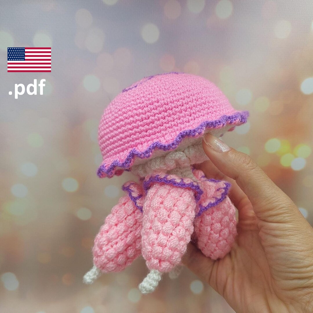Сrochet Rootmouth Jellyfish PATTERN Marine Animals Tutorial PDF Crochet ...