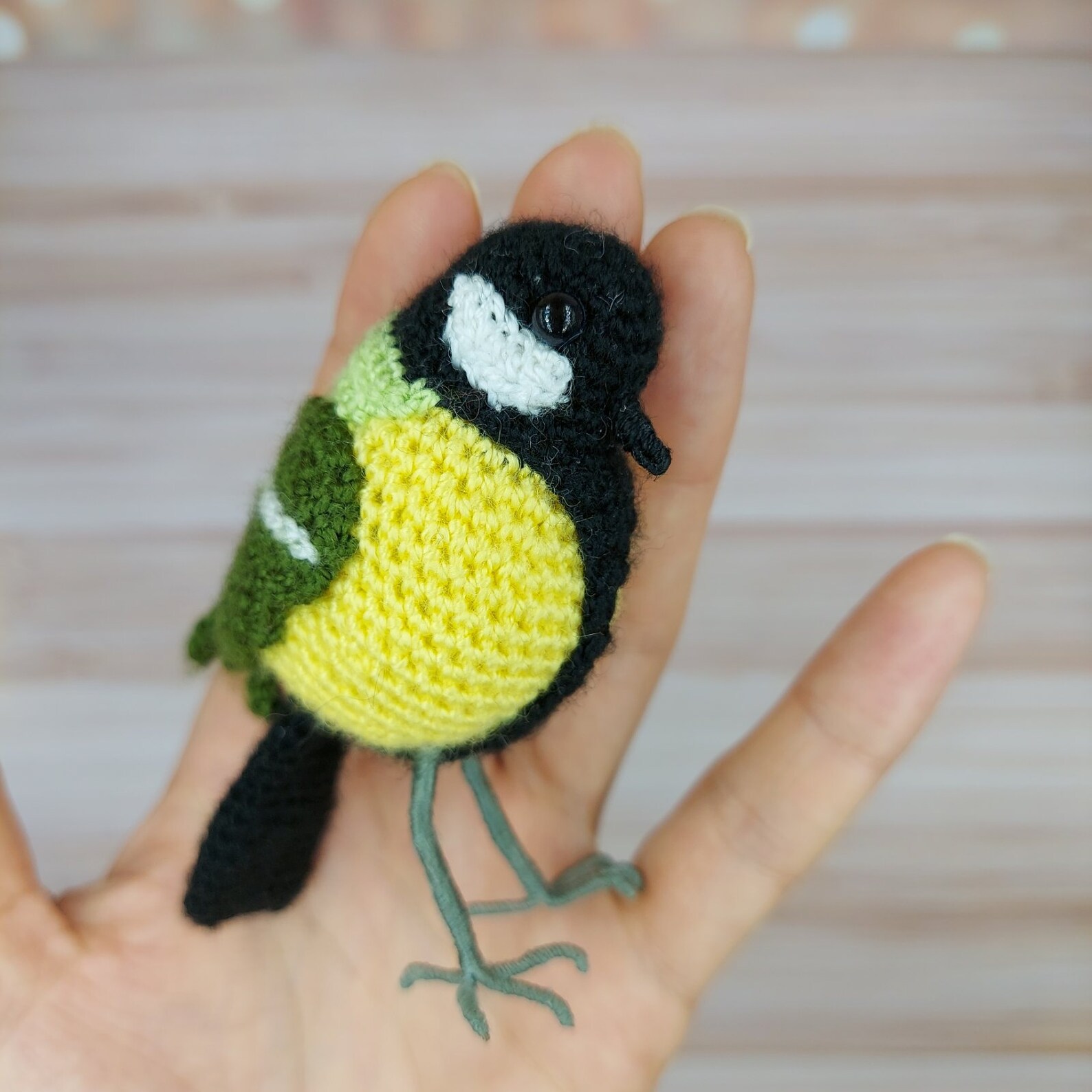 Crochet Realistic Bird Titmouse PATTERN in English Tutorial - Etsy