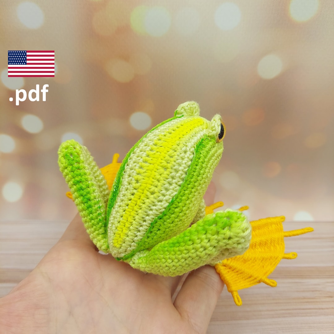 Crochet Ordinary Frog PATTERN Tutorial PDF Realistic Crochet DIY Gift ...