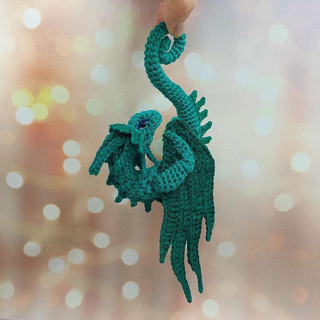 Crochet Magnet Little Dragon PATTERN in English Tutorial PDF Crochet ...