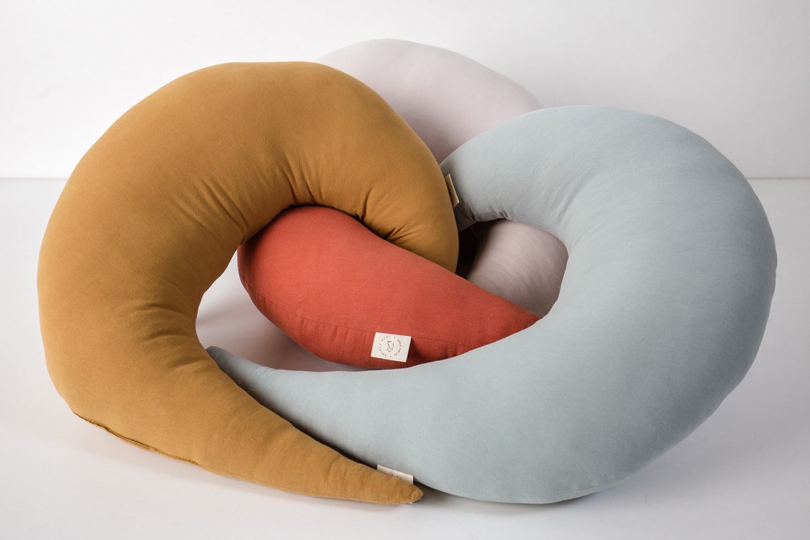 Moon Shape Nursing Baby Pillow With a Zipper Breastfeeding - Etsy