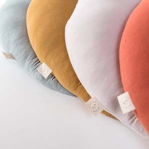 Moon Shape Nursing Baby Pillow With a Zipper | Breastfeeding Pillow ...