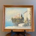 Old and Rare Oil Painting on Canvas After Romano Rossini Mediterranean ...
