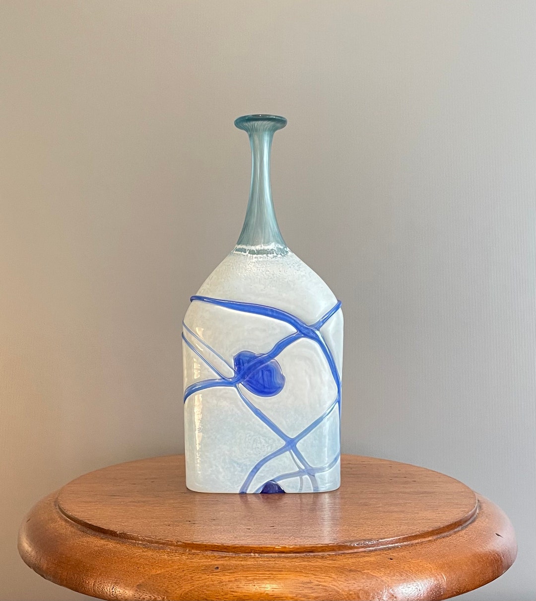 Old and Rare Soliflore Vase Bertil Vallien 1938 Kosta Boda Frosted ...