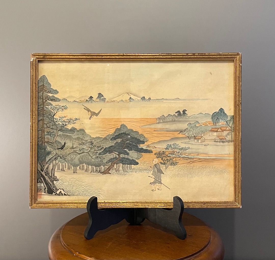 Old and Rare Japanese Polychrome Ukiyo-e Print Fable the Dervis the ...