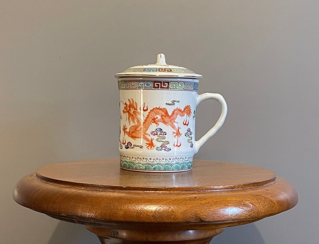 Old and Rare Tea Pot or Chinese Mug in Polychrome Porcelain With Lid ...