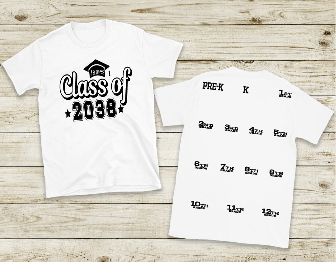 Class of 2038 Handprint Shirt Personalized Back to School Shirt ANY ...