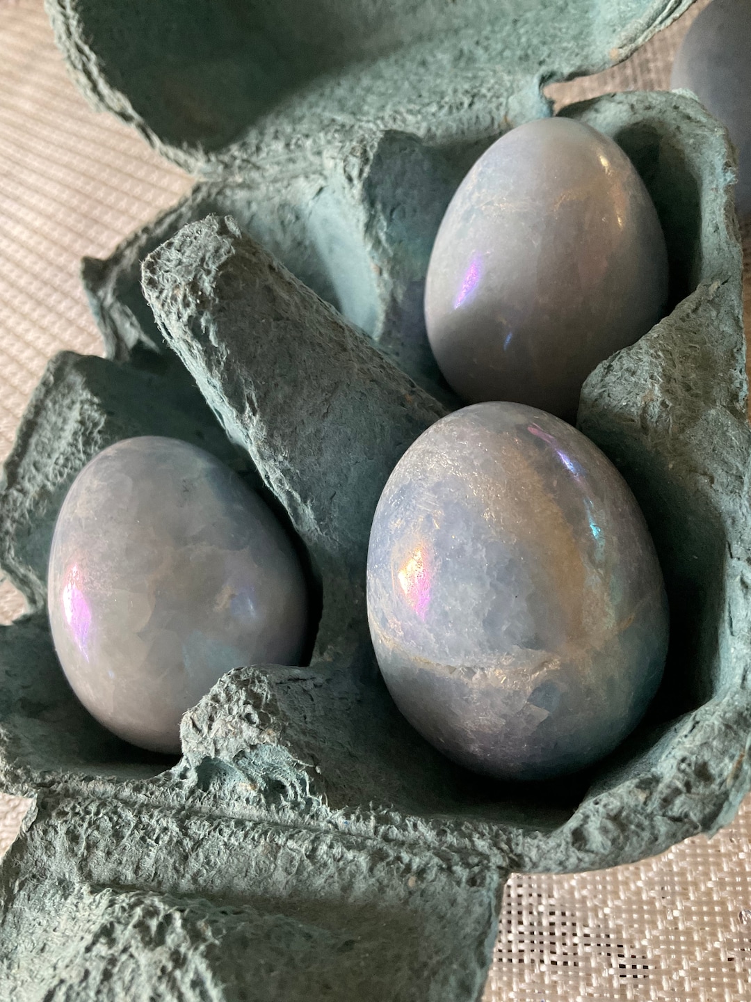 Angel Aura Celestite Crystal Eggs - Etsy