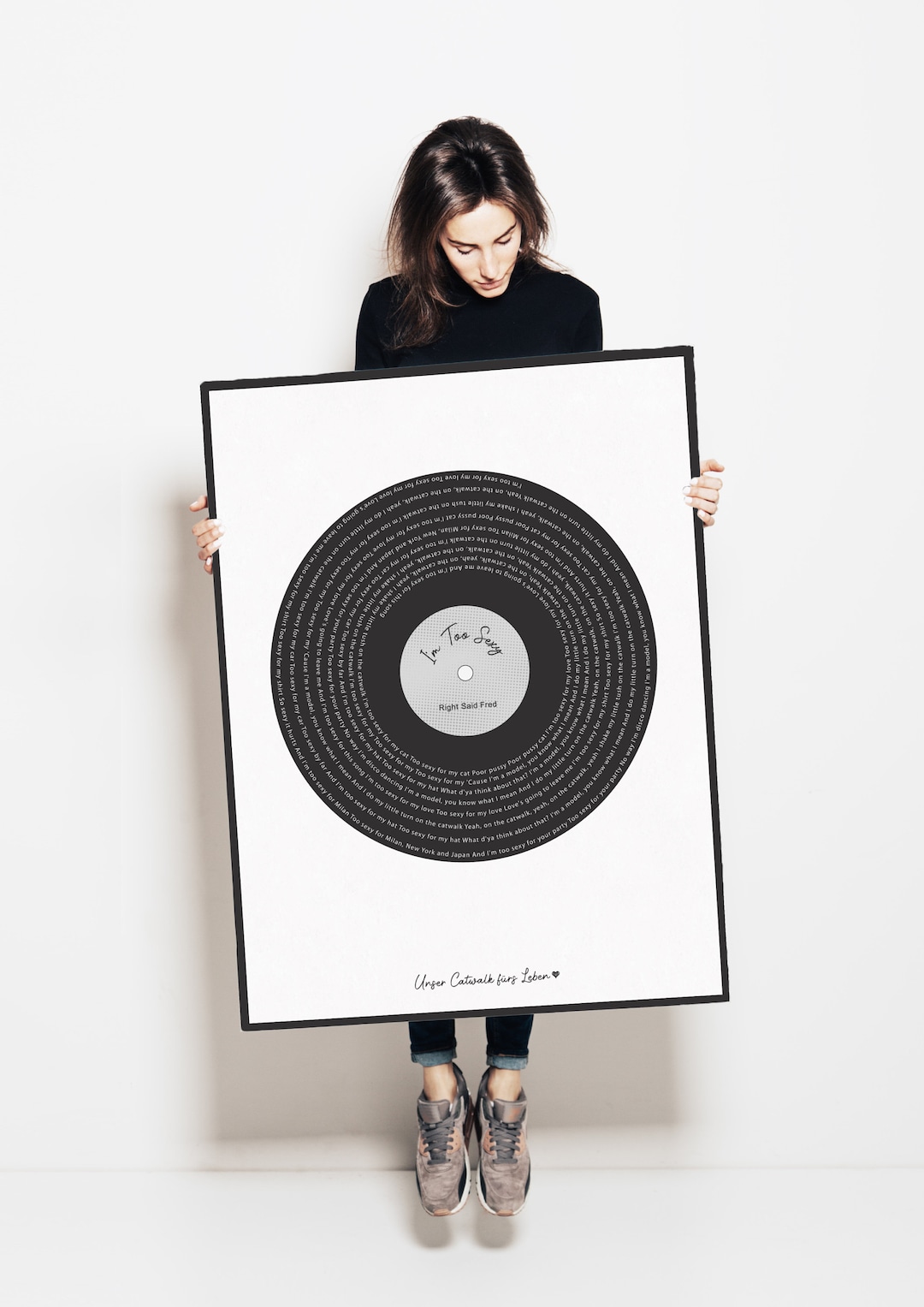 Musik-Bild Vintage Schallplatte | Poster Lyrik- Geschenk Song ...