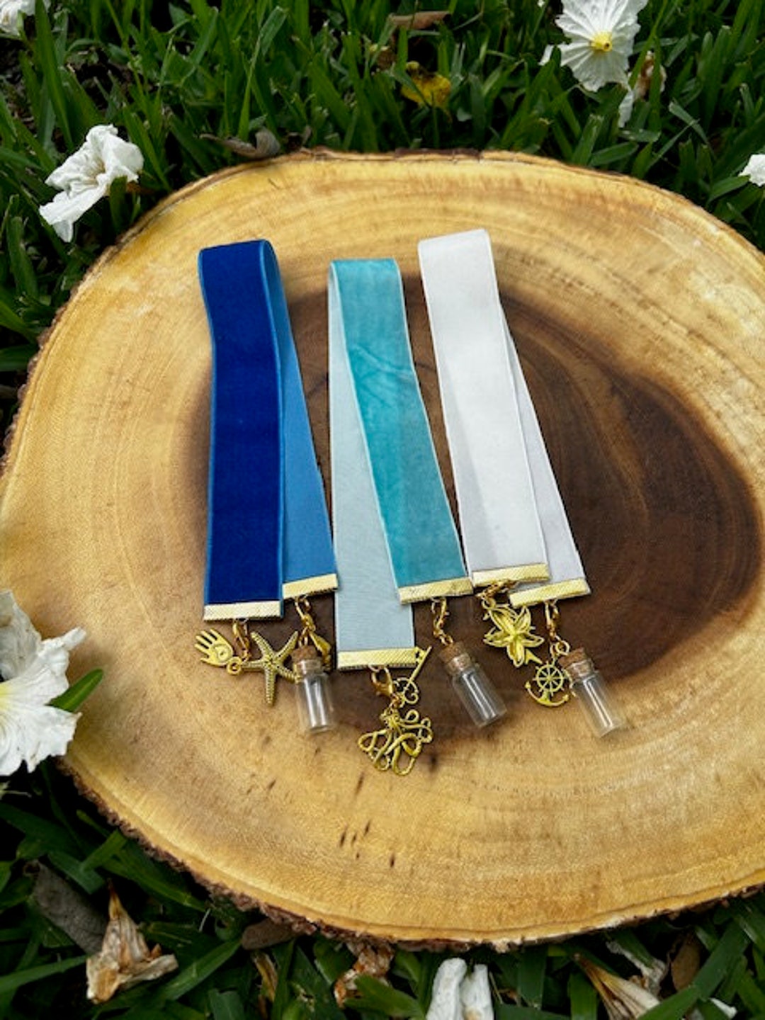 Witch's Grimoire Bookmarks Set of 3 ~ Charmed Bookmarks ~ Sea Witch ...