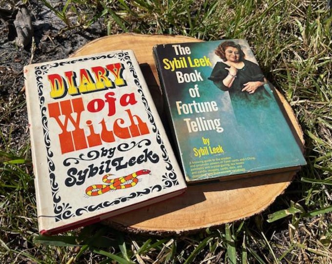 Vintage 1960s Sybil Leek Witchcraft Books (set of 2): Diary of a Witch ...