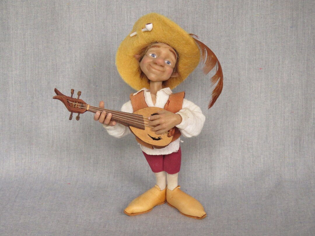 Riordáin the Elvin Bard OOAK Polymer Clay Elf Fairy Art Doll - Etsy