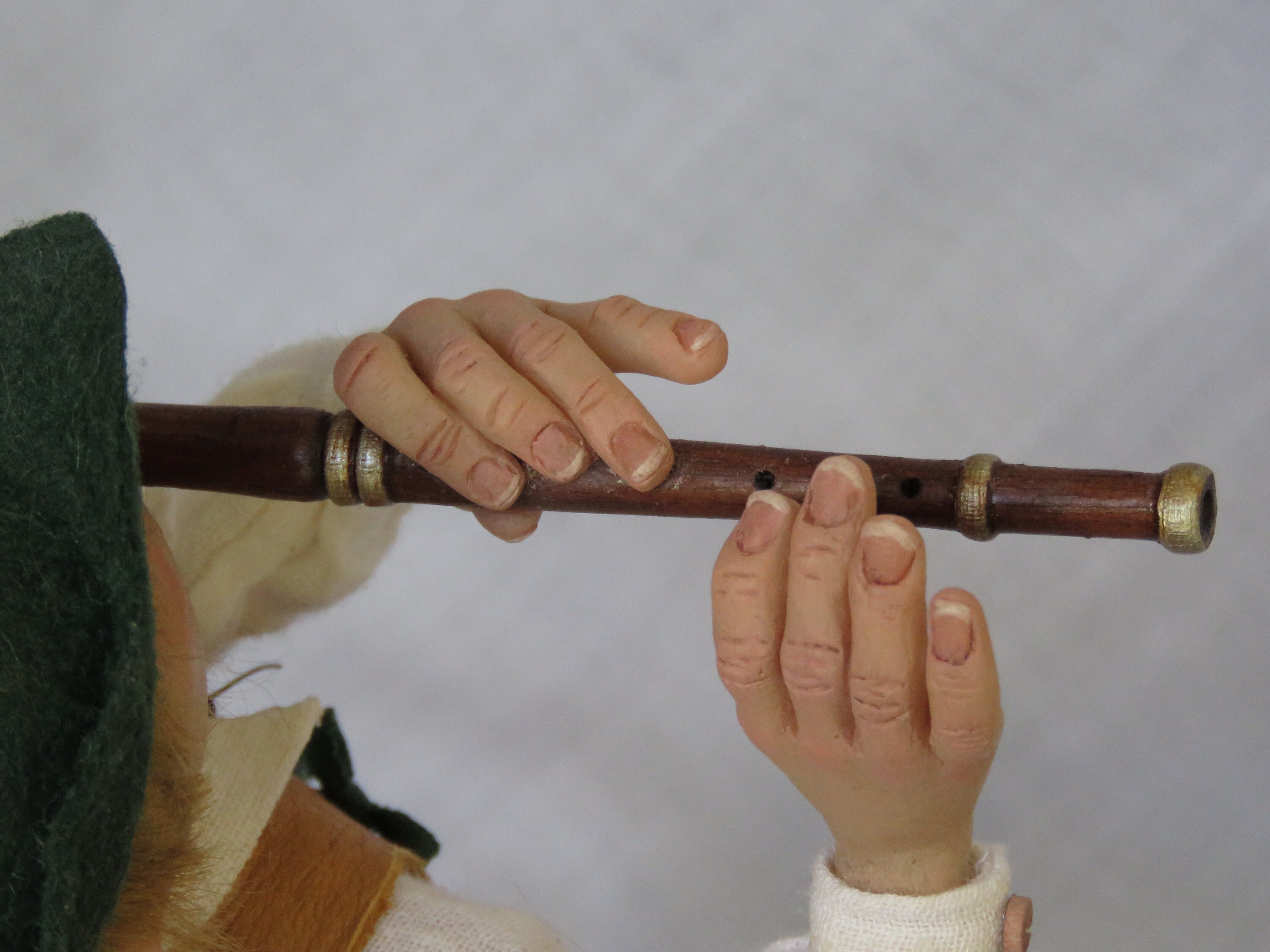 Enda the Flute-playing Elf OOAK Polymer Clay Fairy Art Doll - Etsy