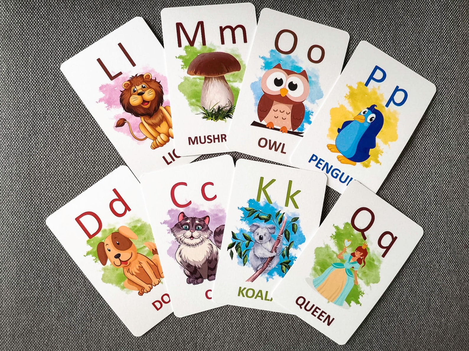 Alphabet Flash Cards / ABC Printable Flashcards / Toddler & Preschool ...
