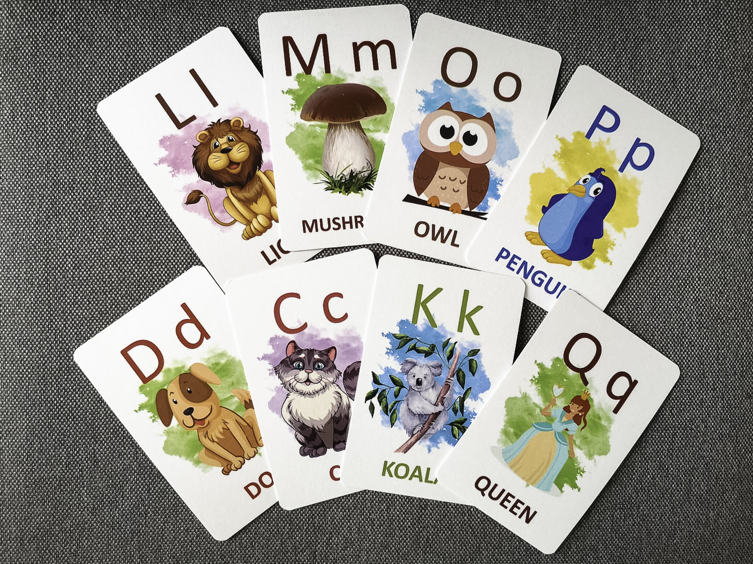 Alphabet Flash Cards / ABC Printable Flashcards / Toddler & Preschool ...