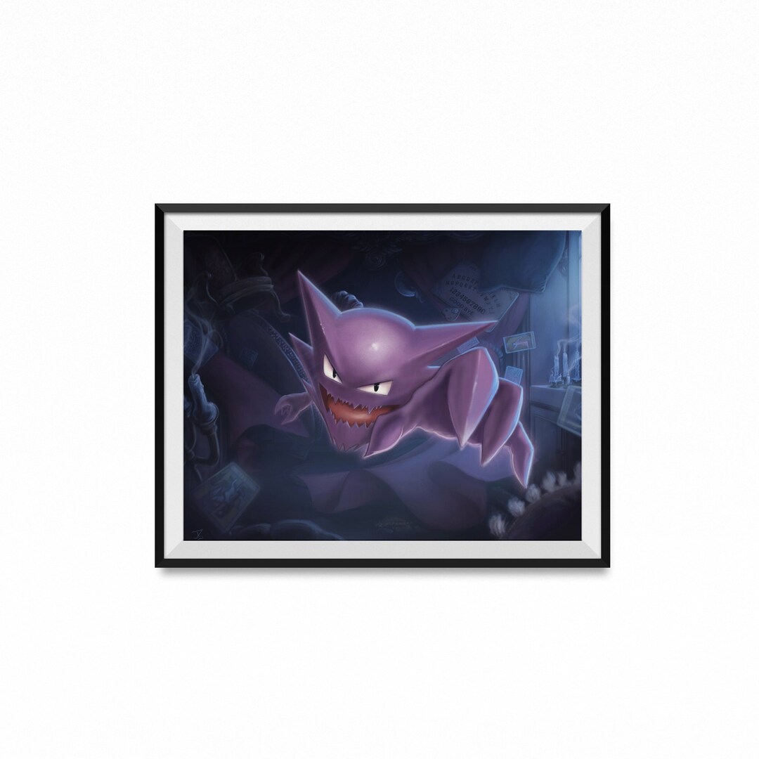 Haunter Print | Pokémon Art - Etsy