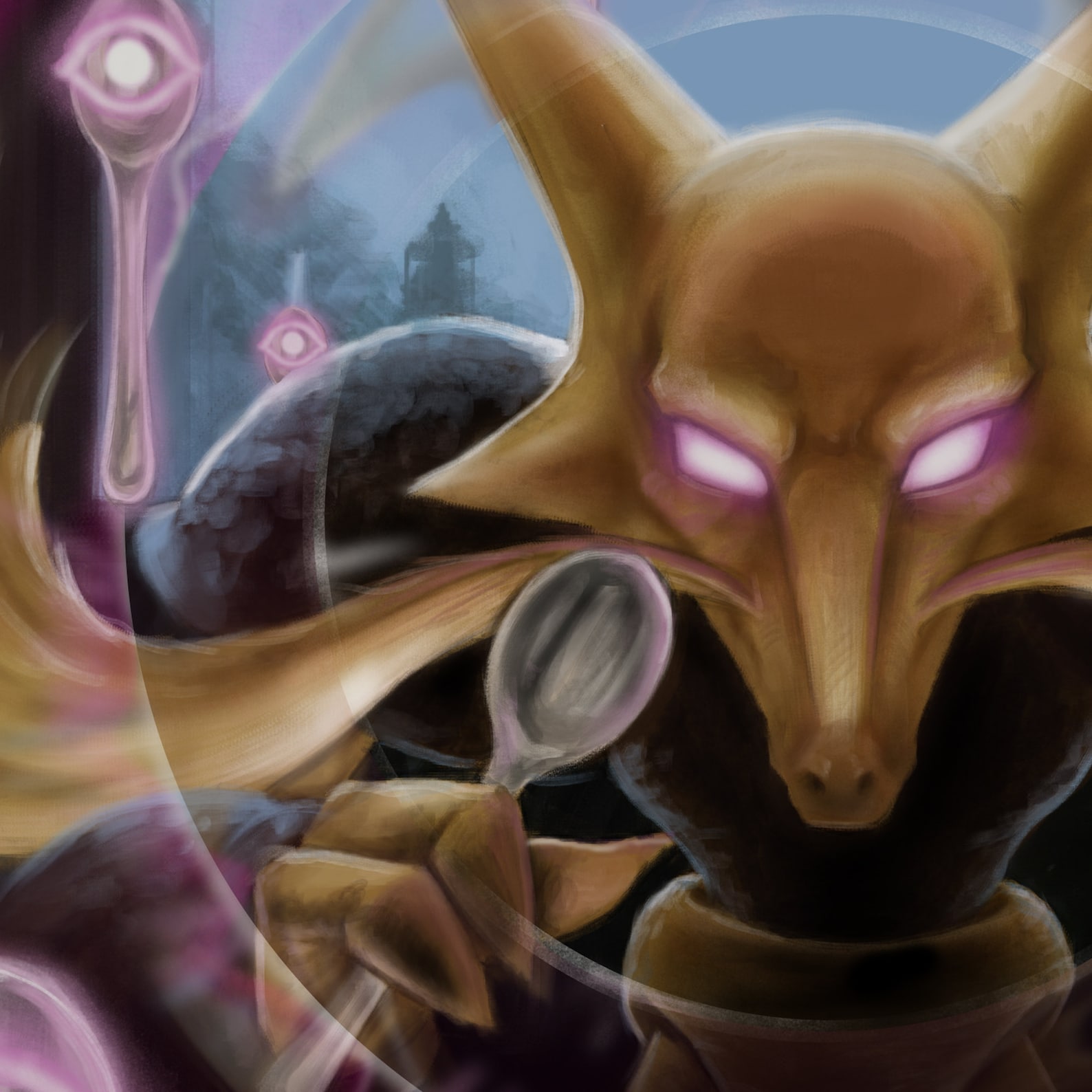 Alakazam Print Pokémon Art - Etsy