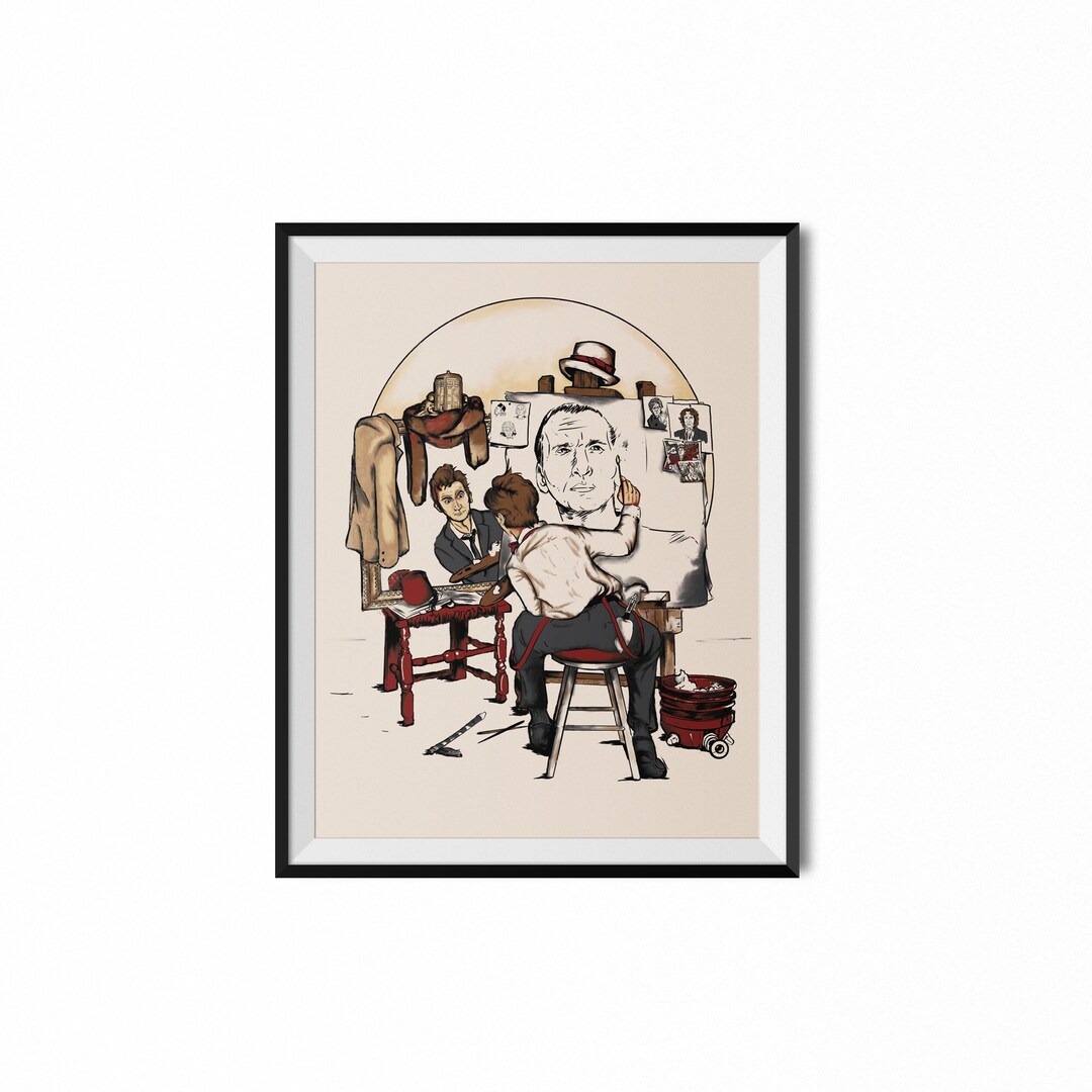 Doctor's Self Portrait Print | Doctor Who Art - Etsy