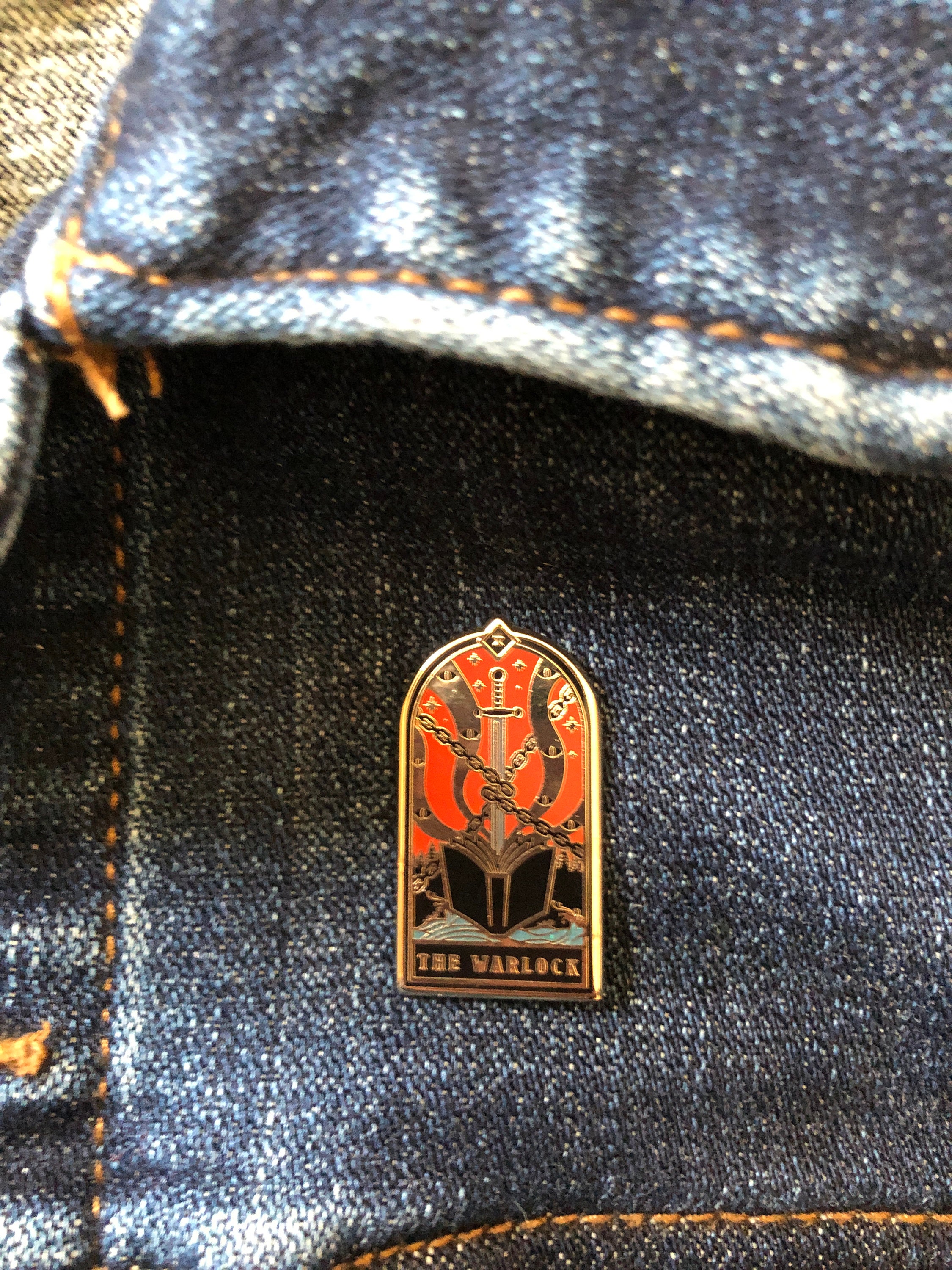 The Warlock Enamel Pin Dungeons and Dragons Accessory - Etsy