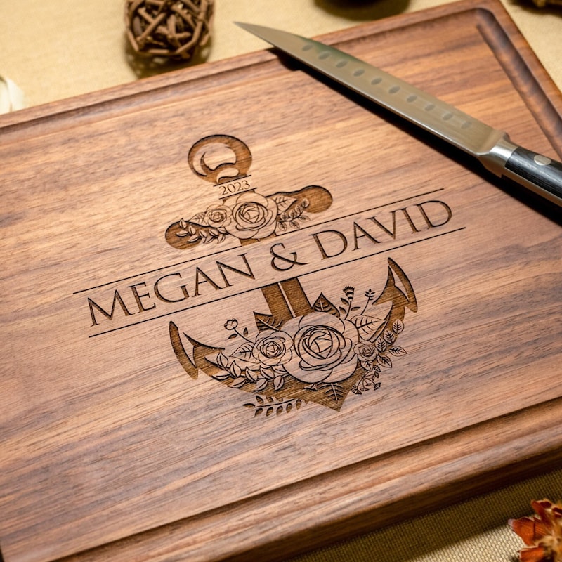 Boat Engraved Cutting Board - Etsy
