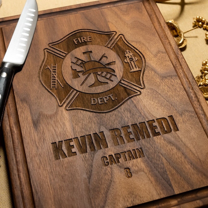 Firefighter Wood Board - Etsy