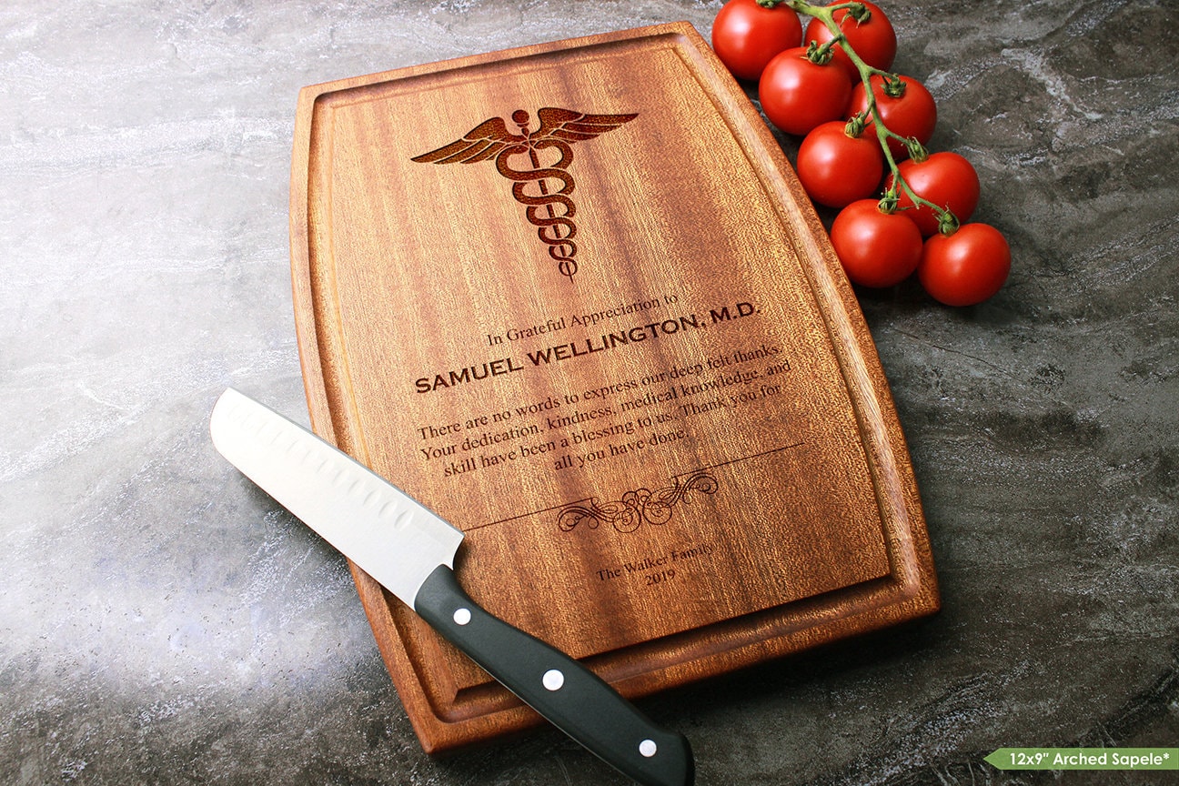 Personalized Engraved Cutting Board With Medical Design for - Etsy