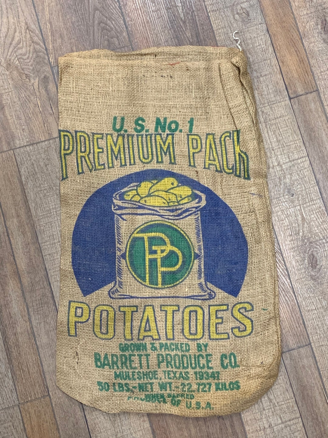 Vintage Burlap Potato Sack, Premium Pack 50 Lb Bag - Etsy