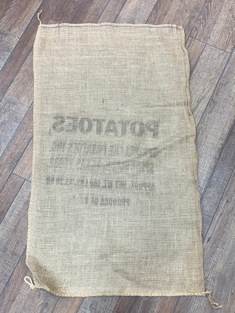 Vintage Burlap Potato Sack, 100 Lb Bag - Etsy