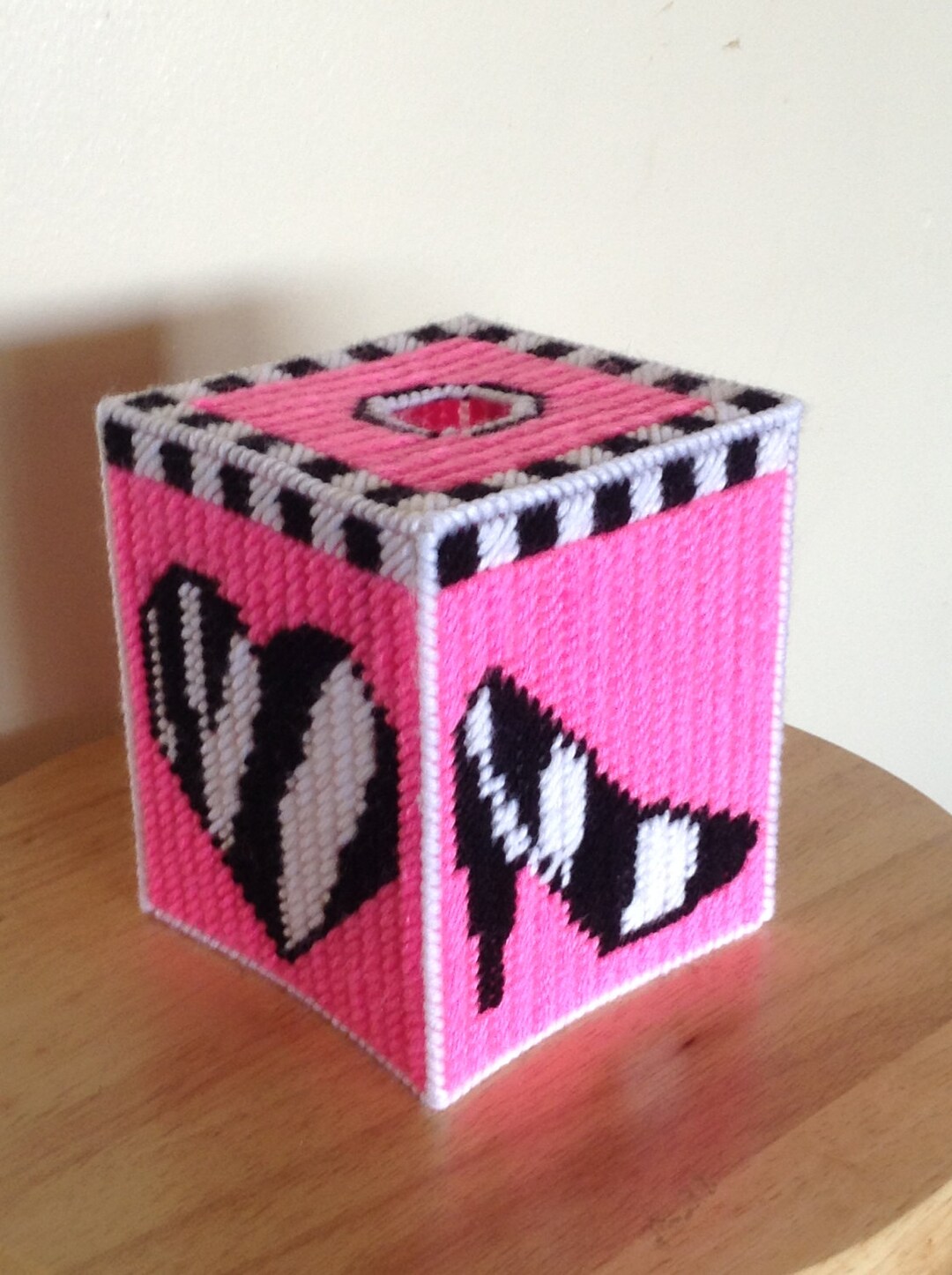Pink and Girly Tissue Box Cover - Etsy