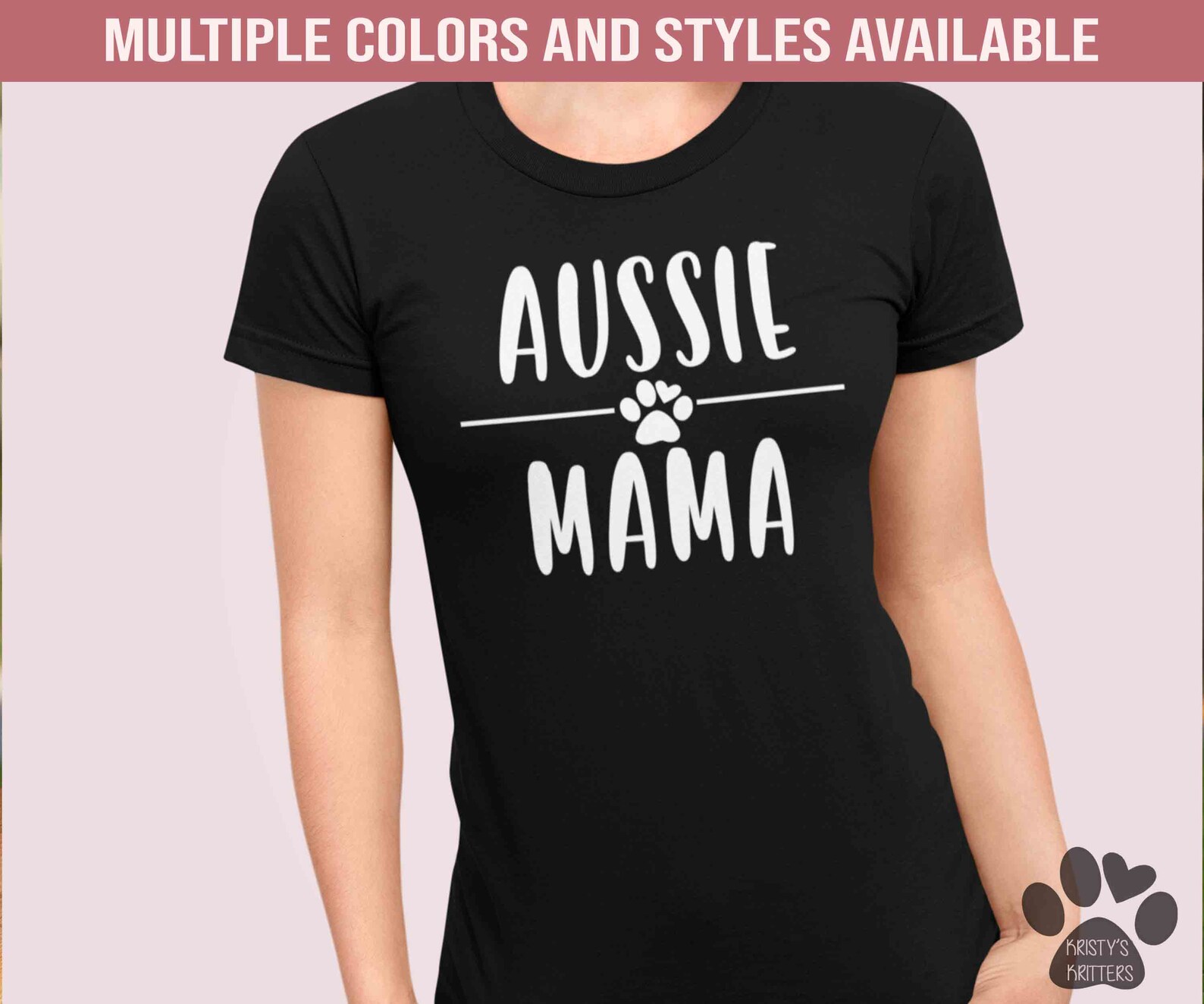Aussie Mama Australian Dog Mom Shirt Dog Mom Gift Dog Lover Shirt Fur ...
