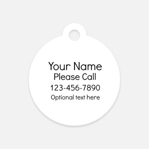Tropical Dog Tag, Pet ID Tag Two Sided Design, Two Sided Dog Tag, Gift ...