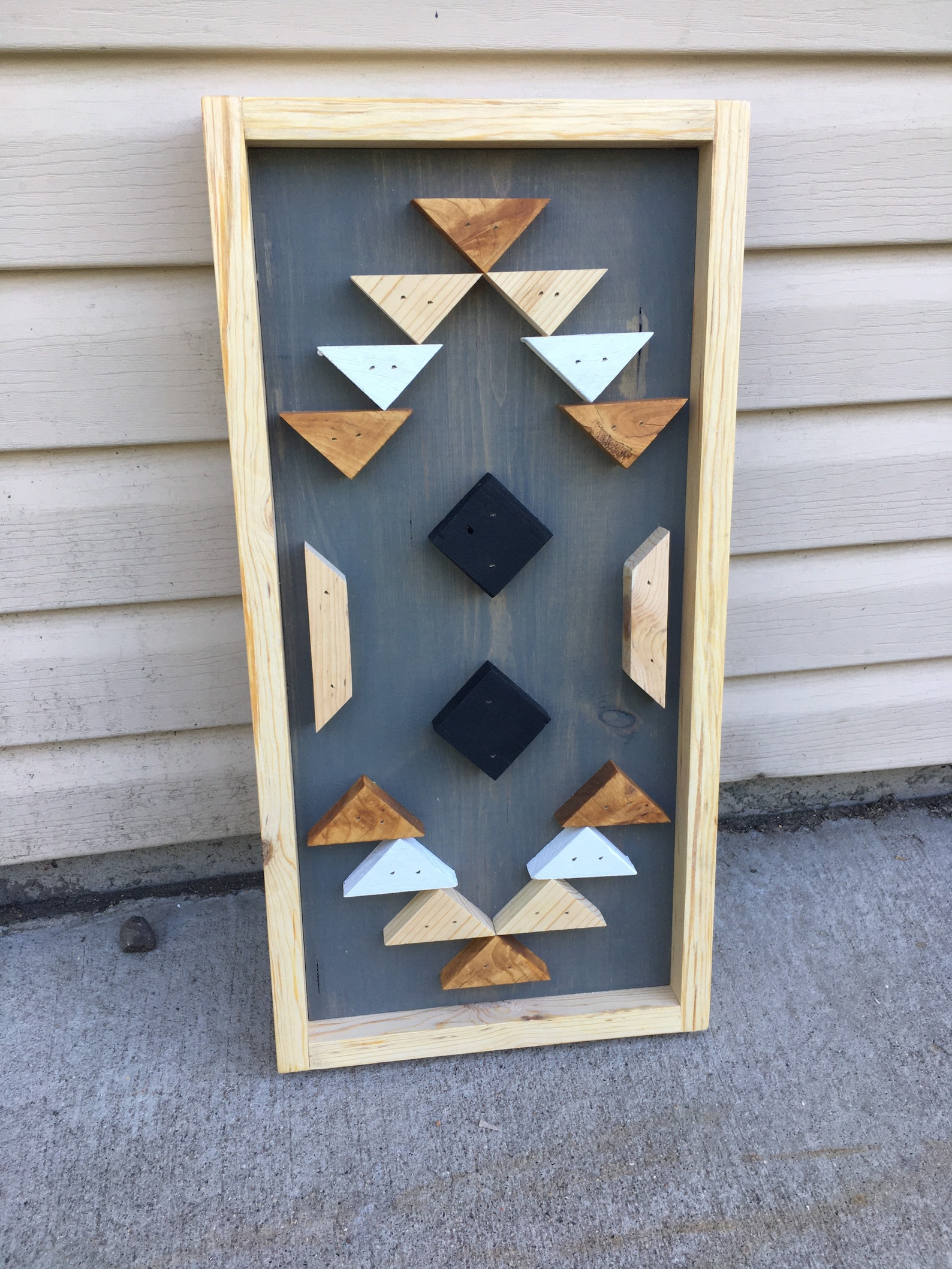 Aztec Wood Wall Decor - Etsy