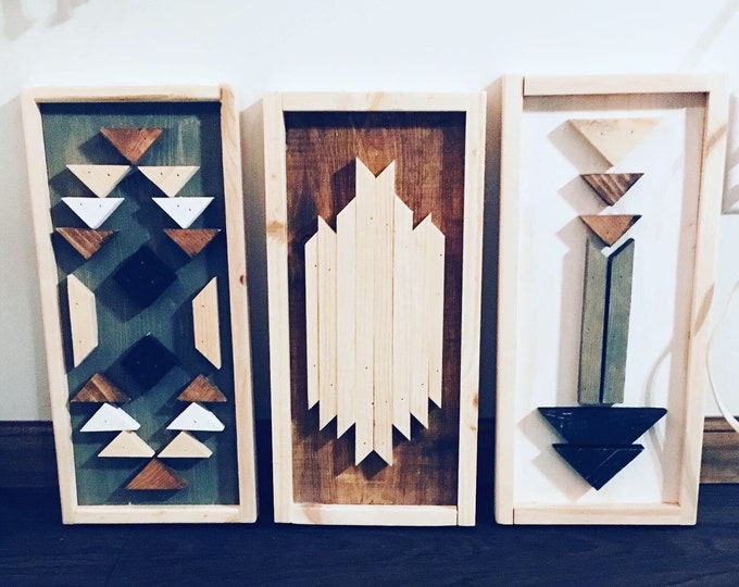 Aztec Wood Wall Decor | Etsy