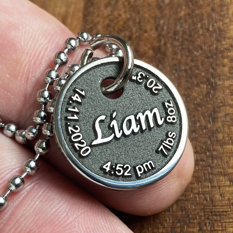 Mens Customized Necklace - Etsy