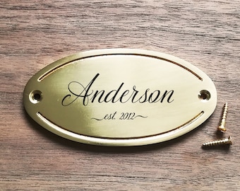 Custom Brass Sign - Etsy
