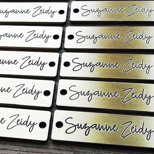 Hand Stamped Metal Labels Custom Personalized Tags - Etsy