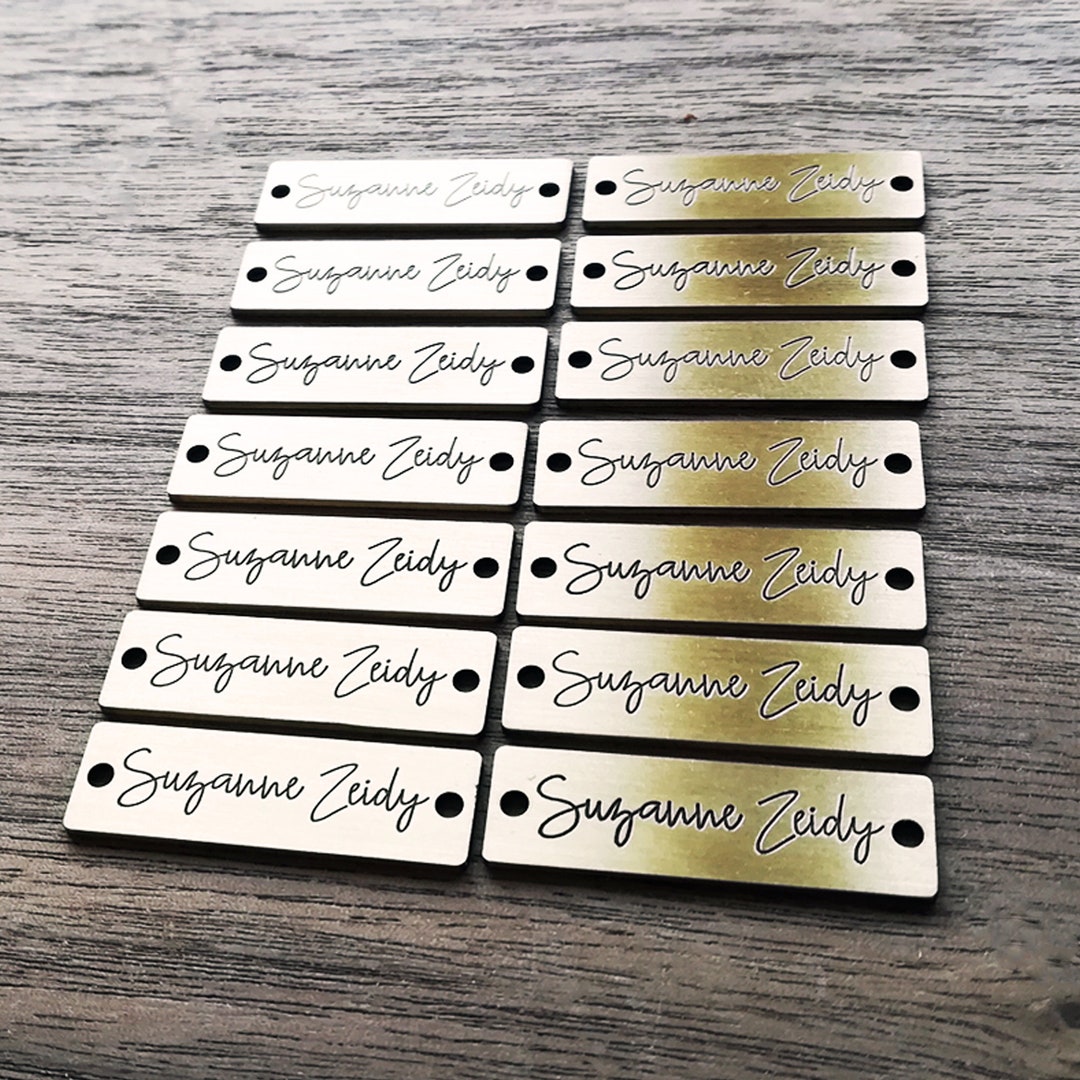 Custom Metal Tags, Fabric Labels, Metal Labels, Custom Tags, Sewing ...
