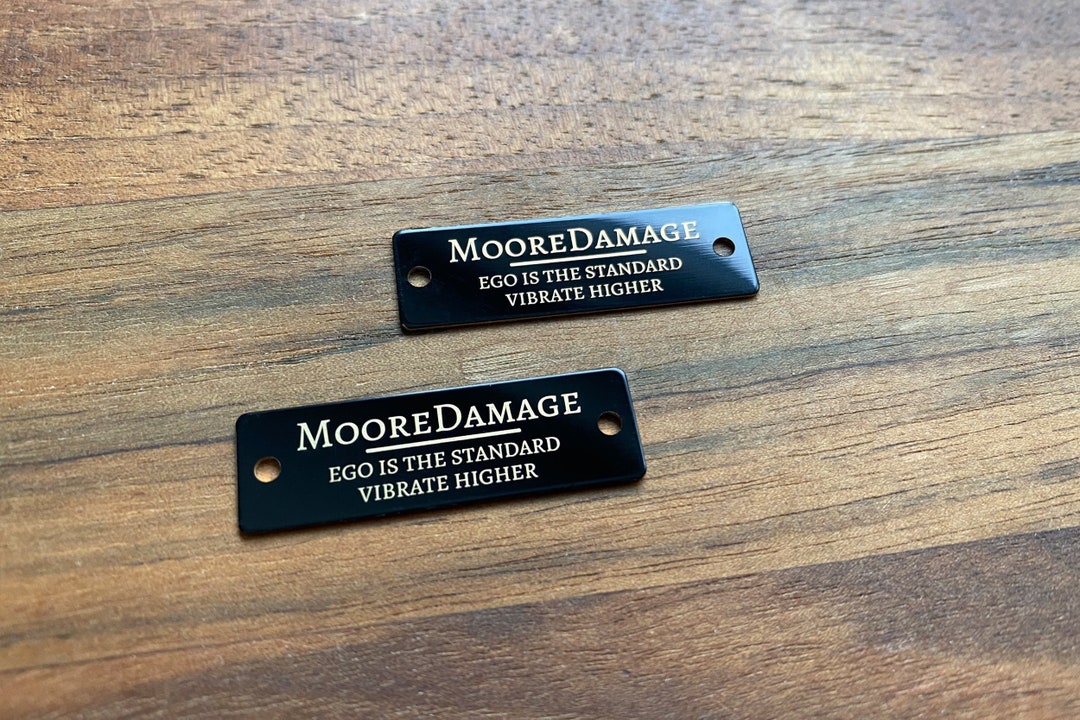 Black Metal Tags, Personalized Labels, Custom Tags - Etsy