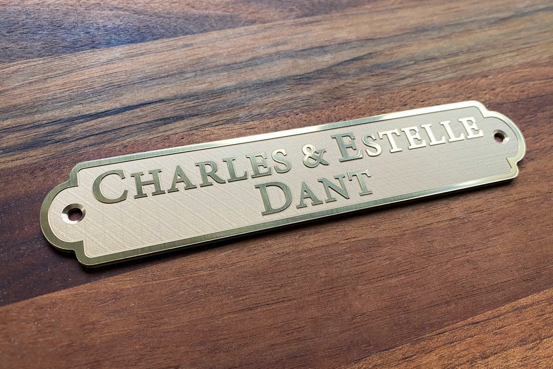 Custom Brass Door Signs & Plaques - Customized Size Plaques - Custom ...