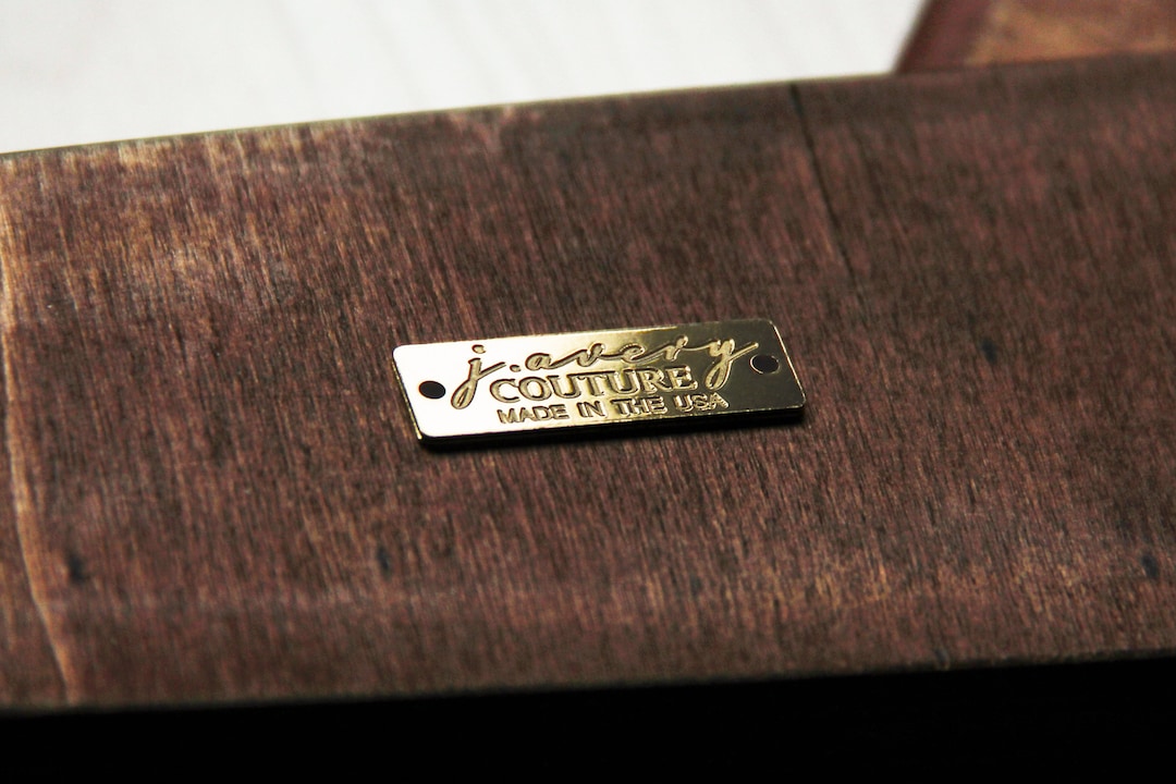 Gold Sewing Tags, Clothing Labels, Garment Labels, Metal Tags, Metal ...