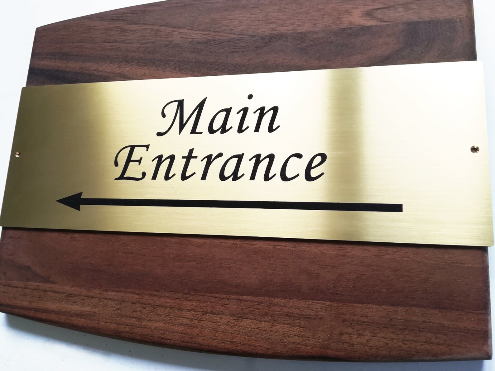 Brass Sign, Custom Name Sign, Personalized Brass Plate, Custom Metal ...