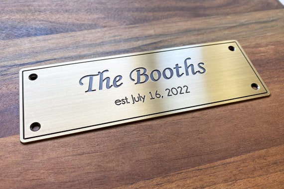 Brass Sign Custom Engraved Sign Brass Door Plate Door Sign - Etsy