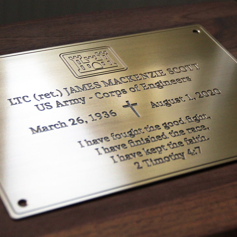 Memorial Plaque - Etsy