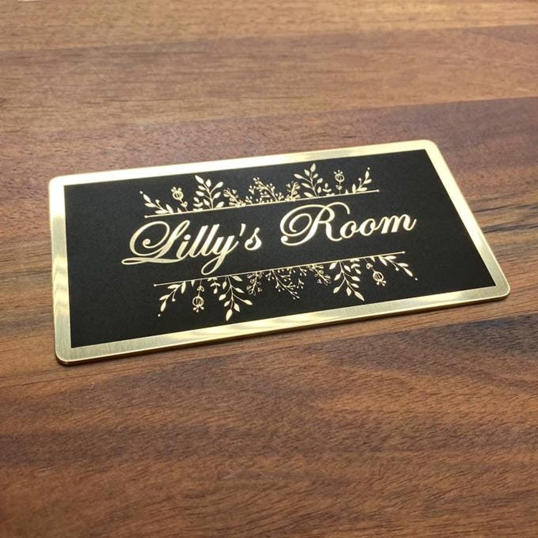 Custom Brass Door Signs & Plaques, Personalized Door Sign, Customized ...