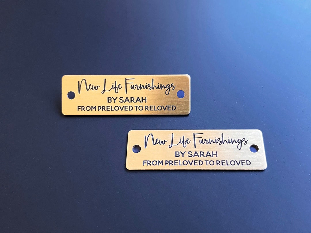 Custom Metal Tags, Personalized Labels, Engraved Labels - Etsy